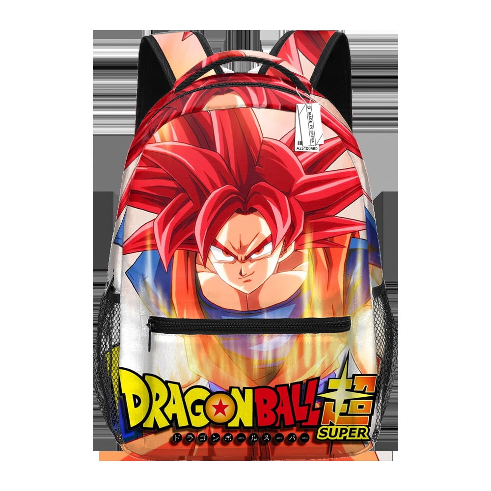 Dragon Ball Backpack | Black & Orange Rucksack with Adjustable Straps ...