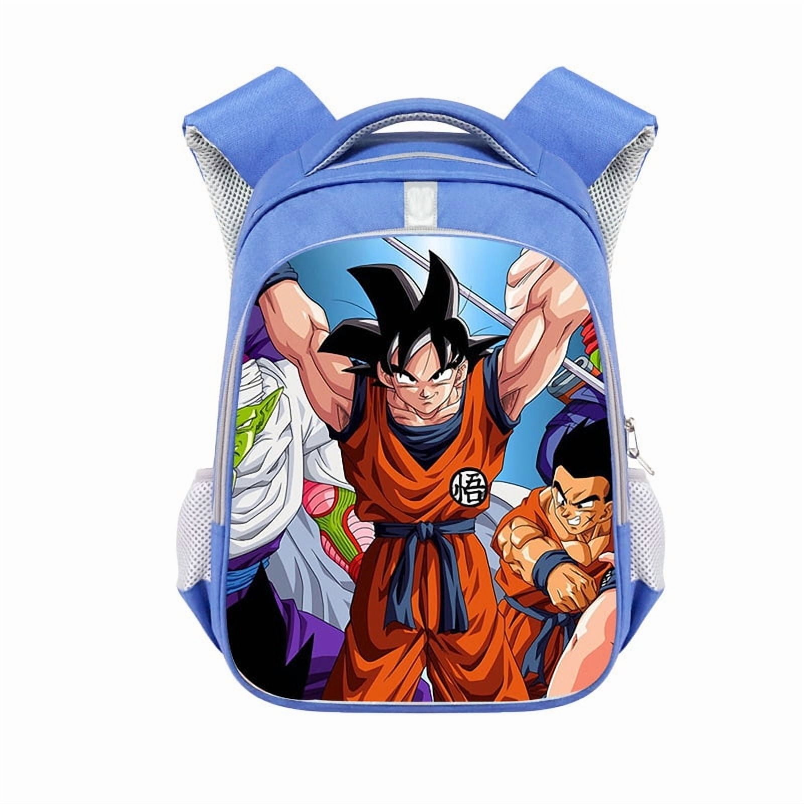 Dragon Ball Backpack | Black & Orange Rucksack with Adjustable Straps ...