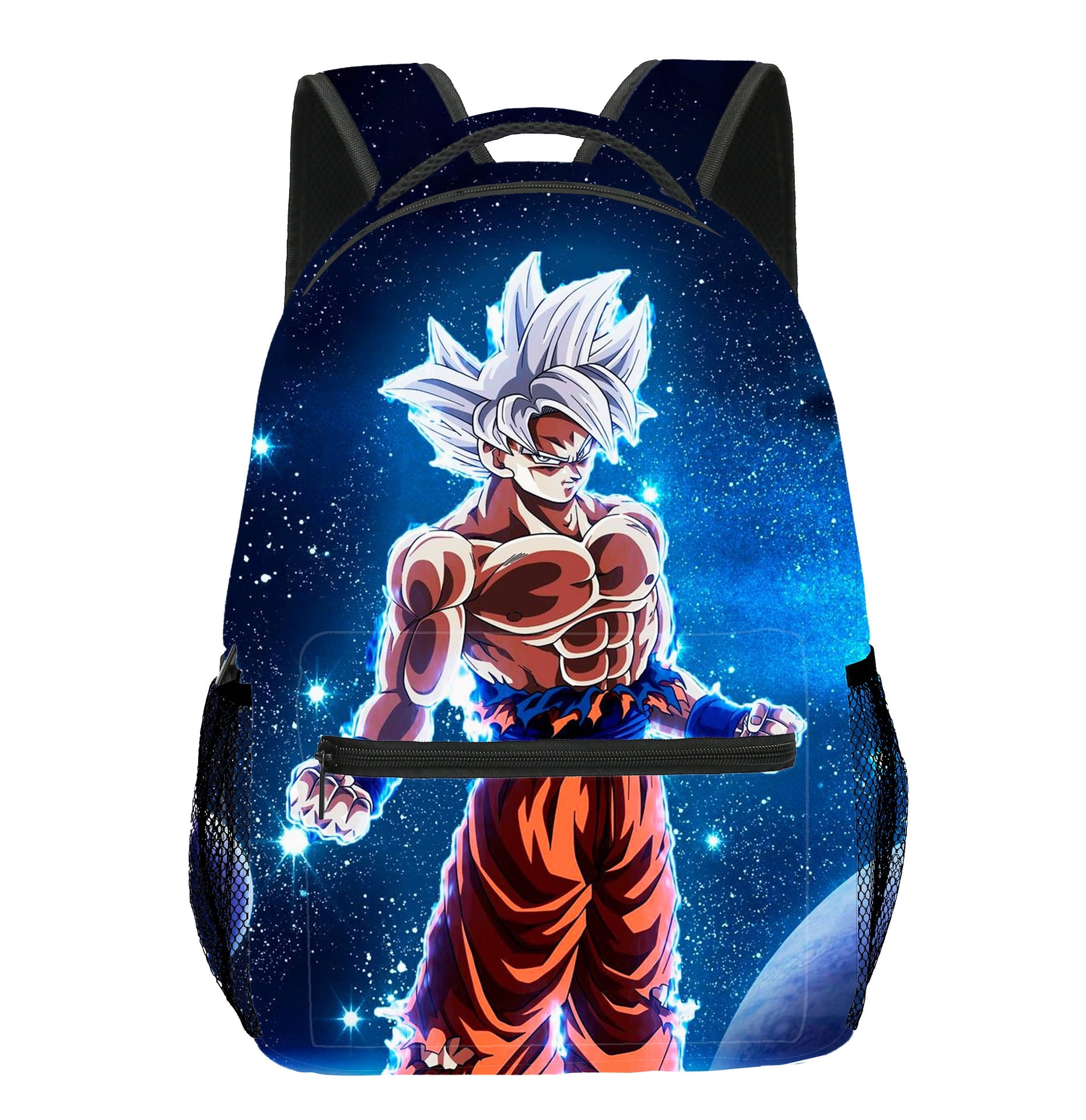 Dragon Ball Backpack | Black & Orange Rucksack with Adjustable Straps ...