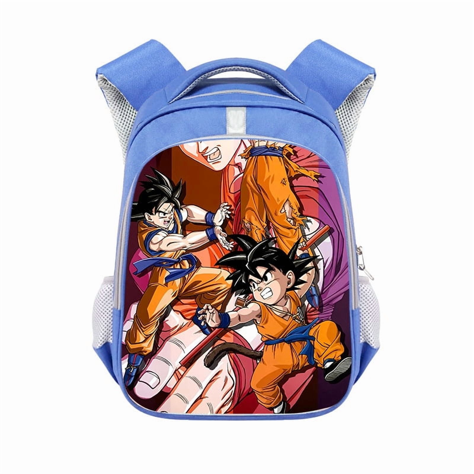 Dragon Ball Backpack | Black & Orange Rucksack with Adjustable Straps ...