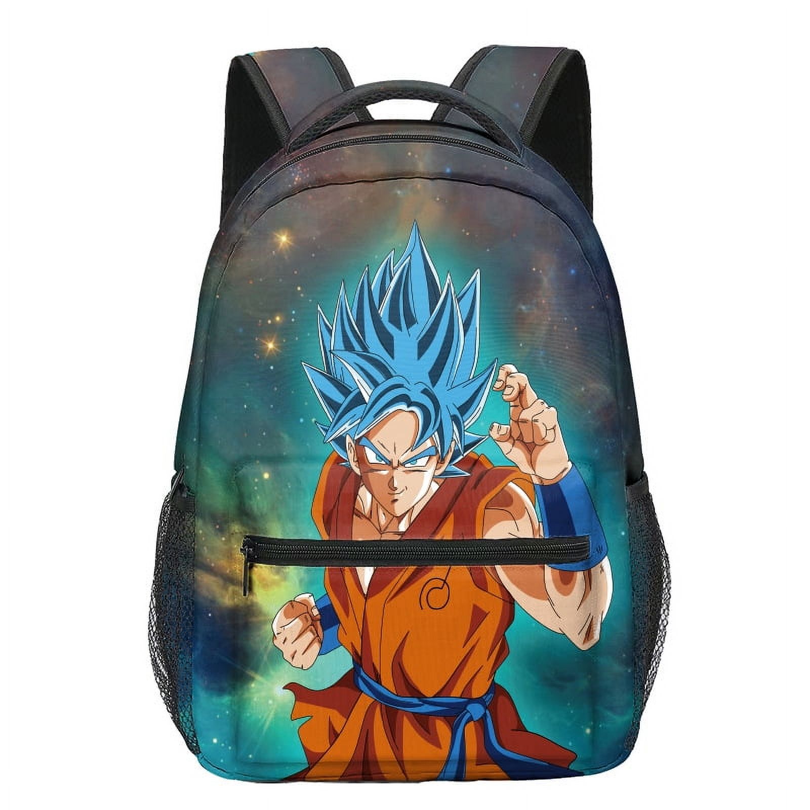 Dragon Ball Backpack | Black & Orange Rucksack with Adjustable Straps ...