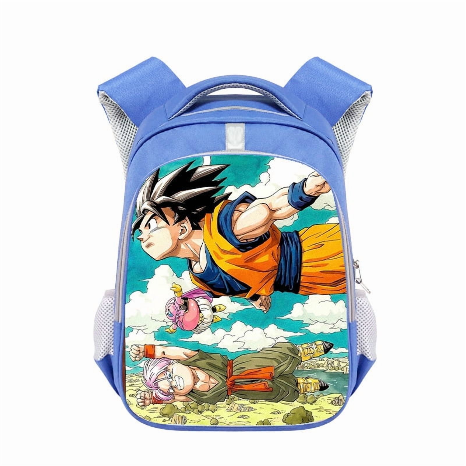 Dragon Ball Backpack | Black & Orange Rucksack with Adjustable Straps ...