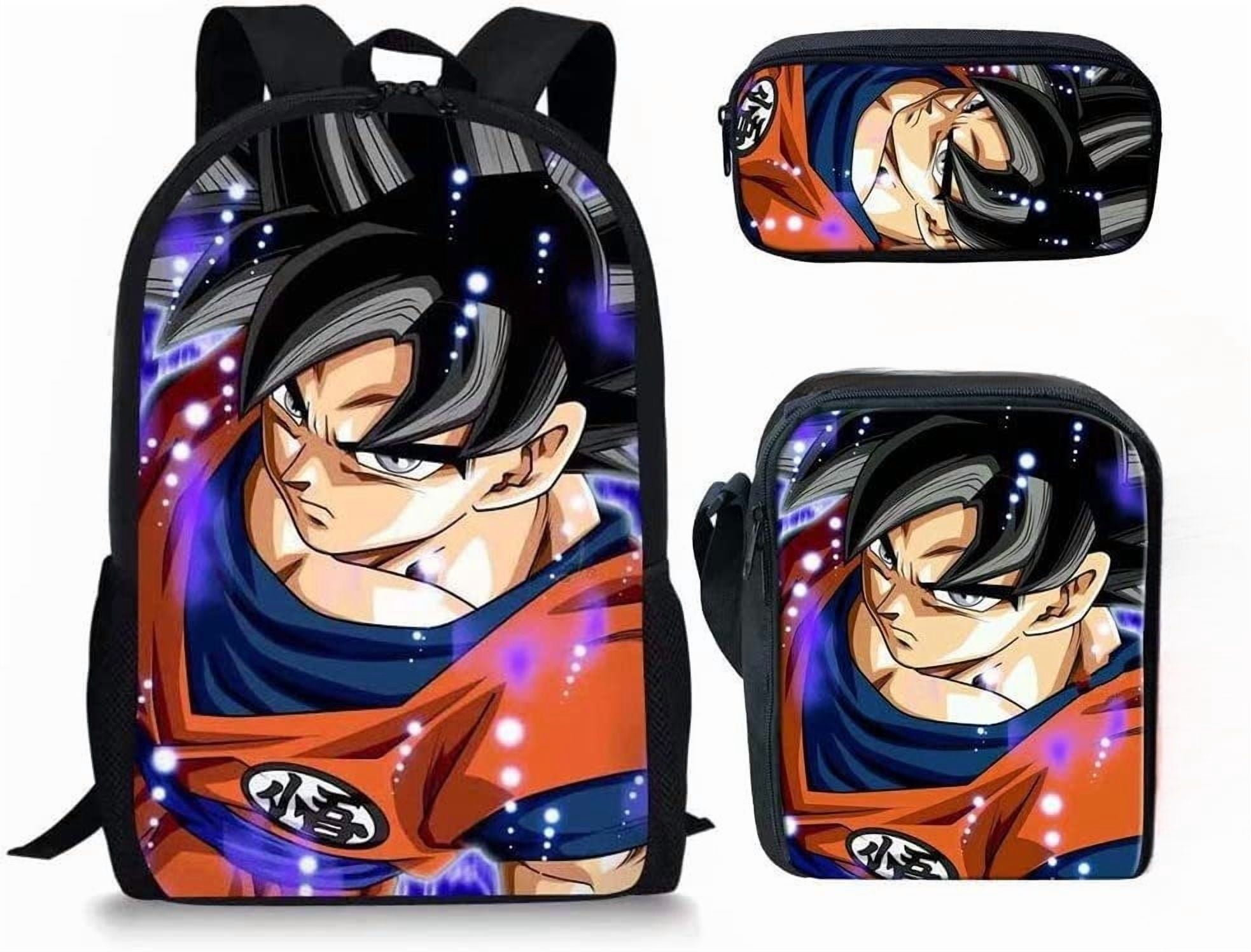 Dragon Ball Backpack | Black & Orange Rucksack with Adjustable Straps ...