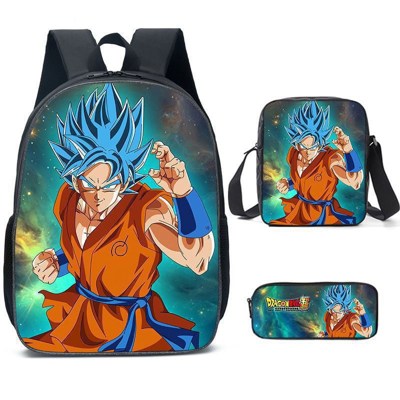 Dragon Ball Backpack | Black & Orange Rucksack with Adjustable Straps ...