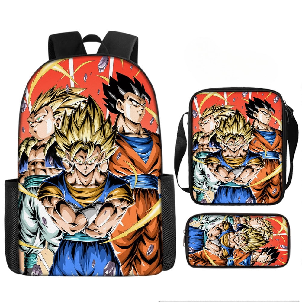 Dragon Ball Backpack| Gamer Black Rucksack | Green Creeper Zombie ...