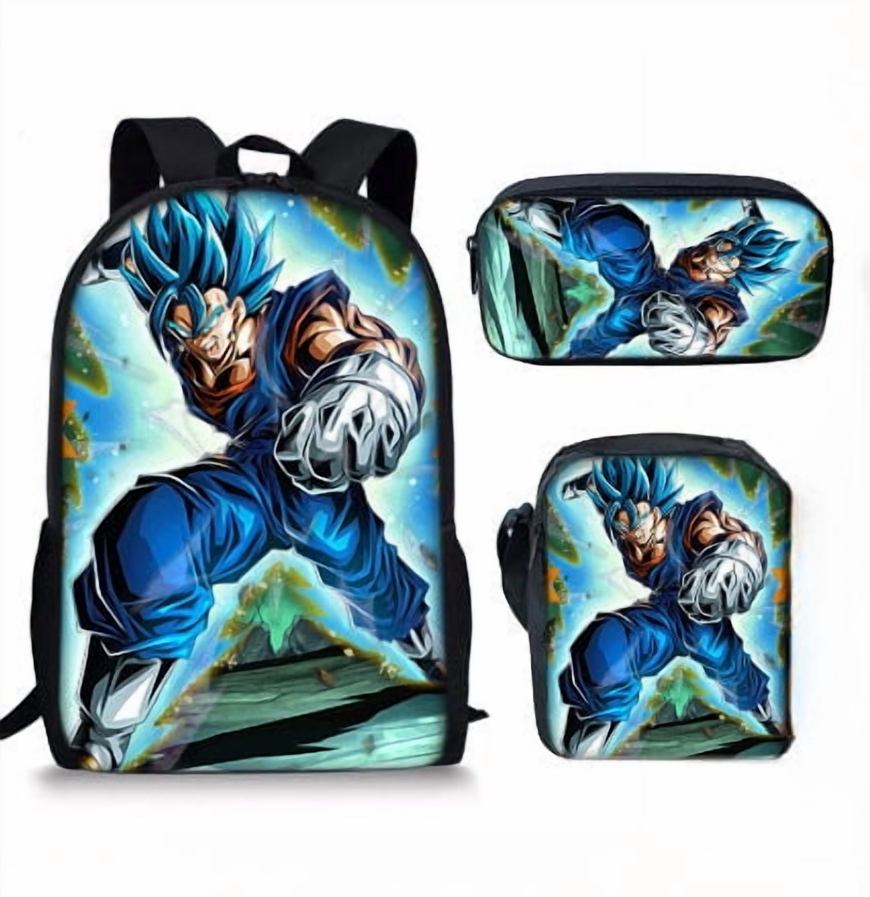 Dragon Ball Backpack| Gamer Black Rucksack | Green Creeper Zombie ...