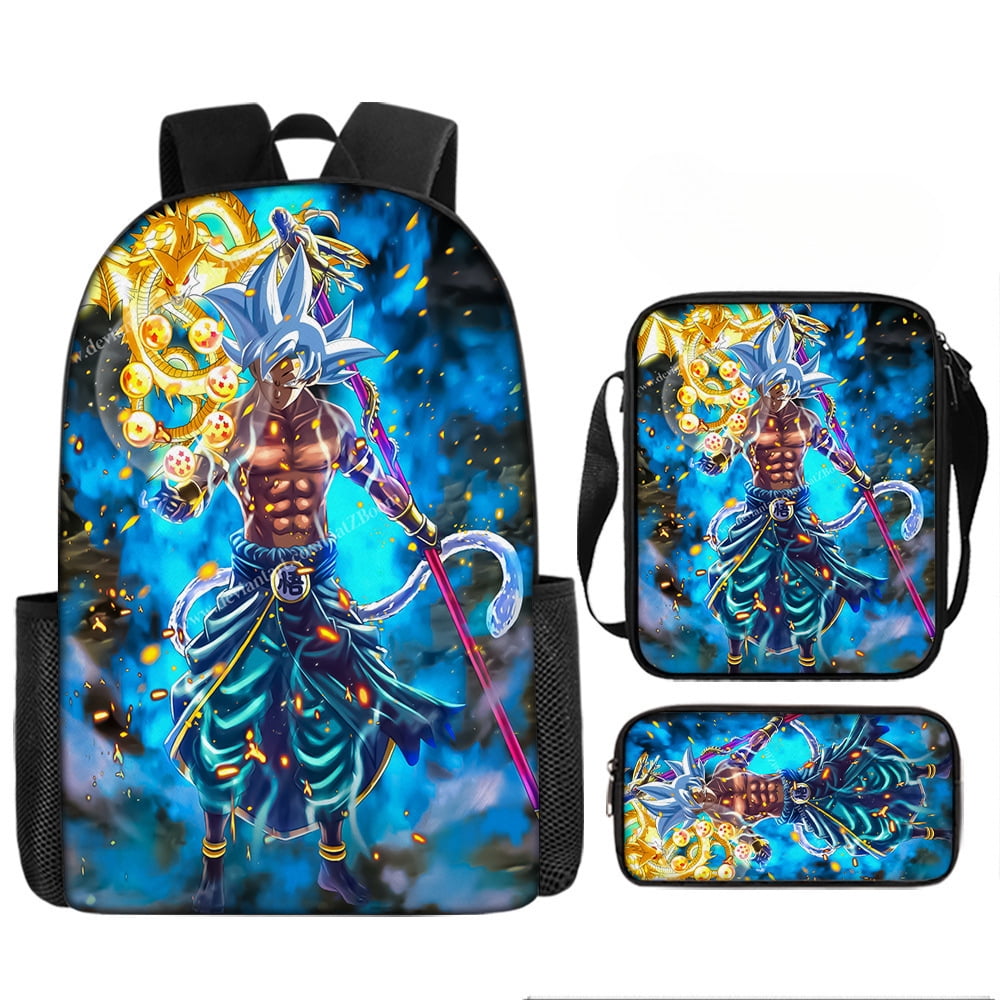 Dragon Ball Backpack| Gamer Black Rucksack | Green Creeper Zombie ...