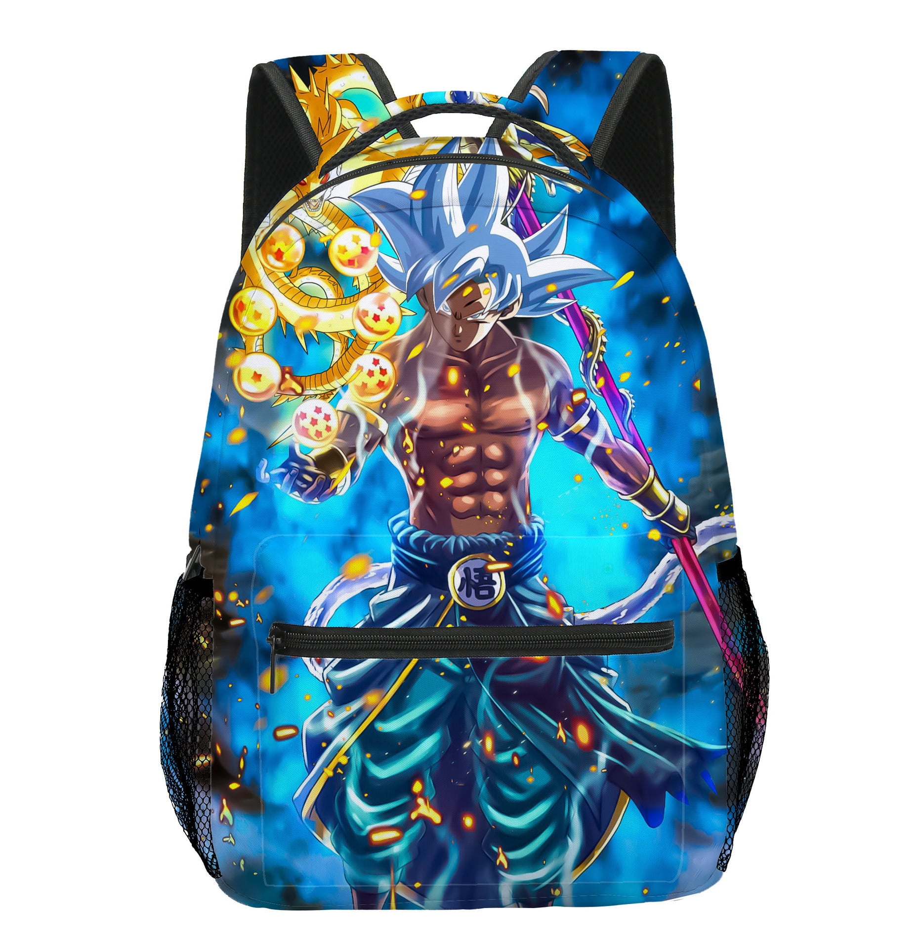 Dragon Ball Backpack| Gamer Black Rucksack | Green Creeper Zombie ...