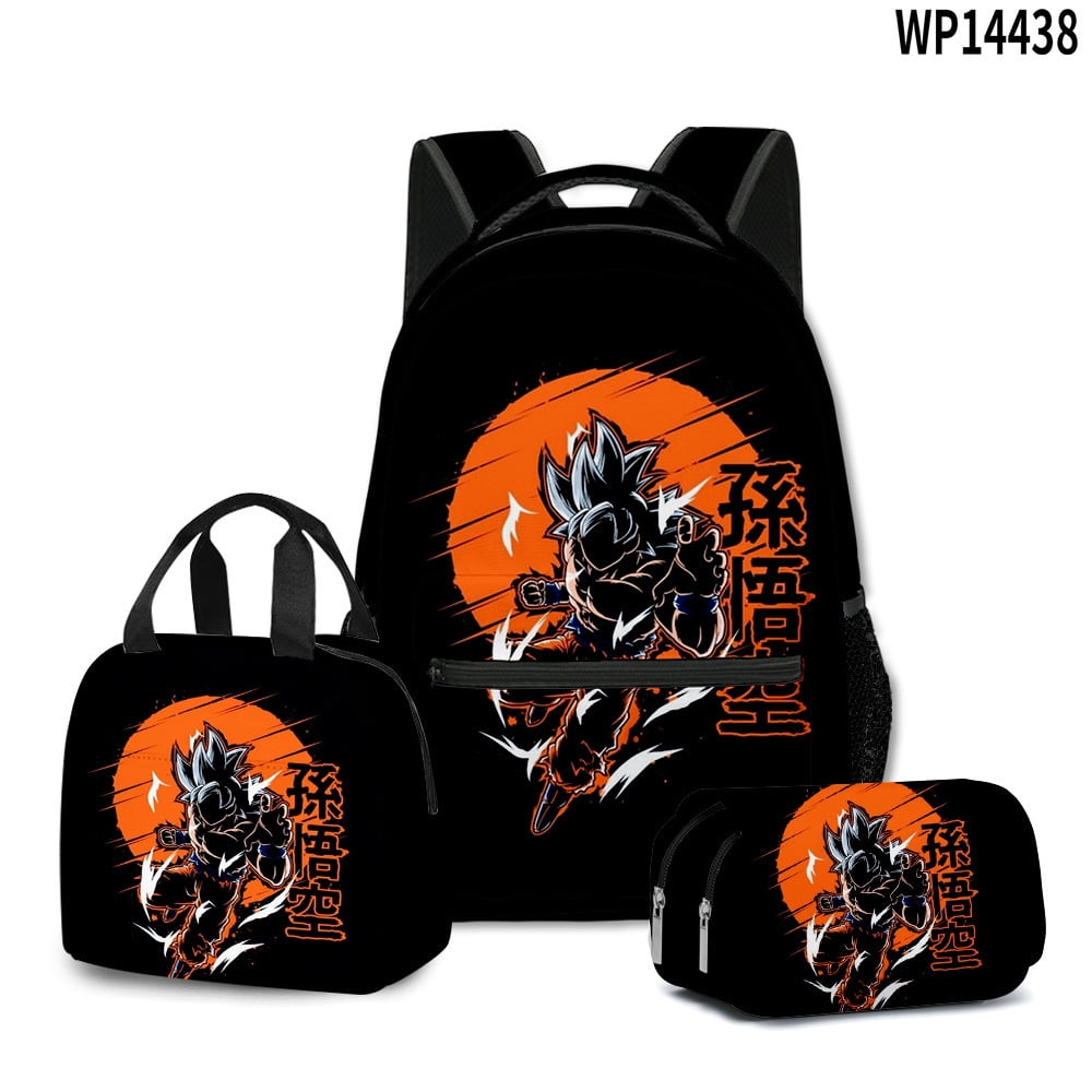 Dragon Ball Backpack| Gamer Black Rucksack | Green Creeper Zombie ...