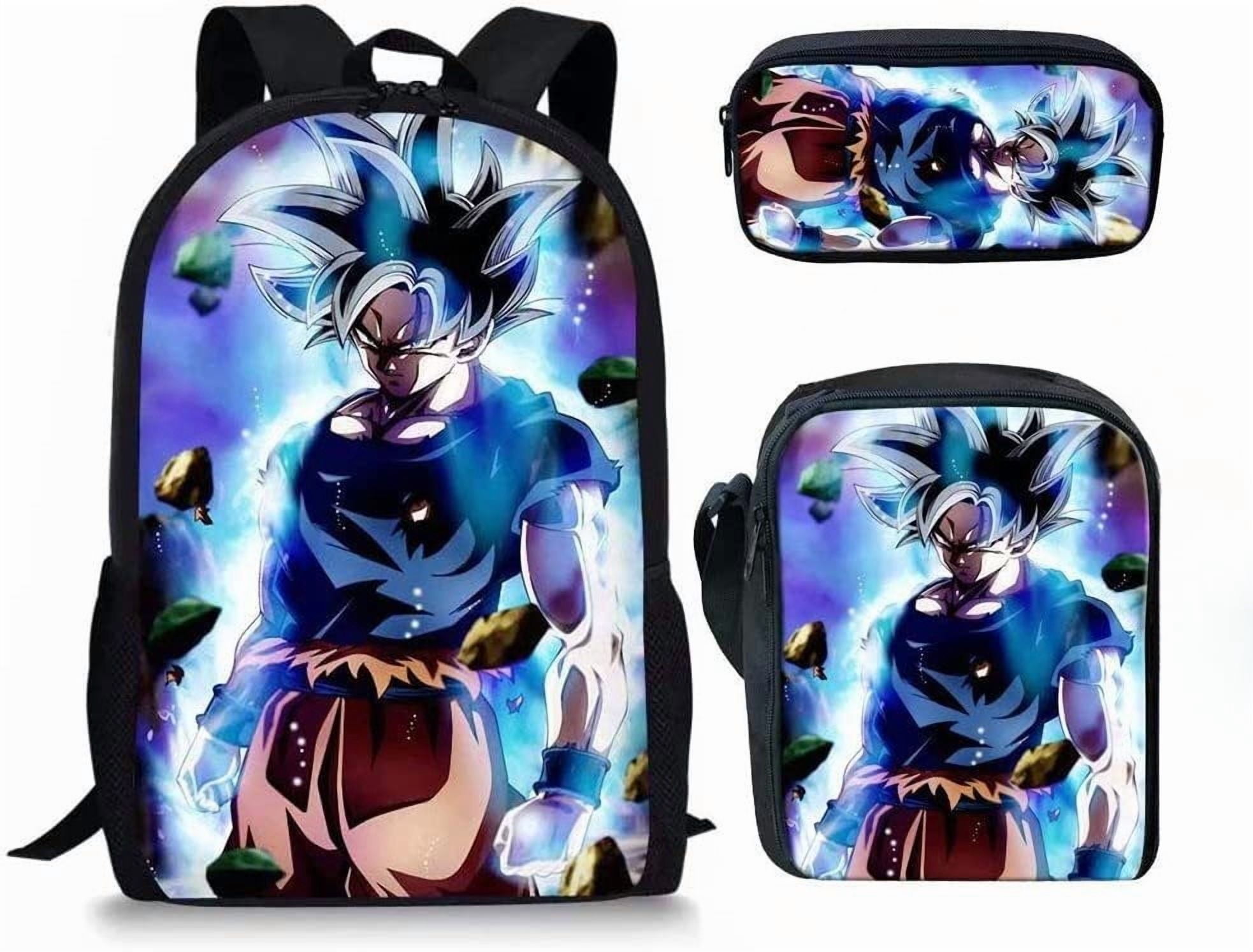 Dragon Ball Backpack| Gamer Black Rucksack | Green Creeper Zombie ...
