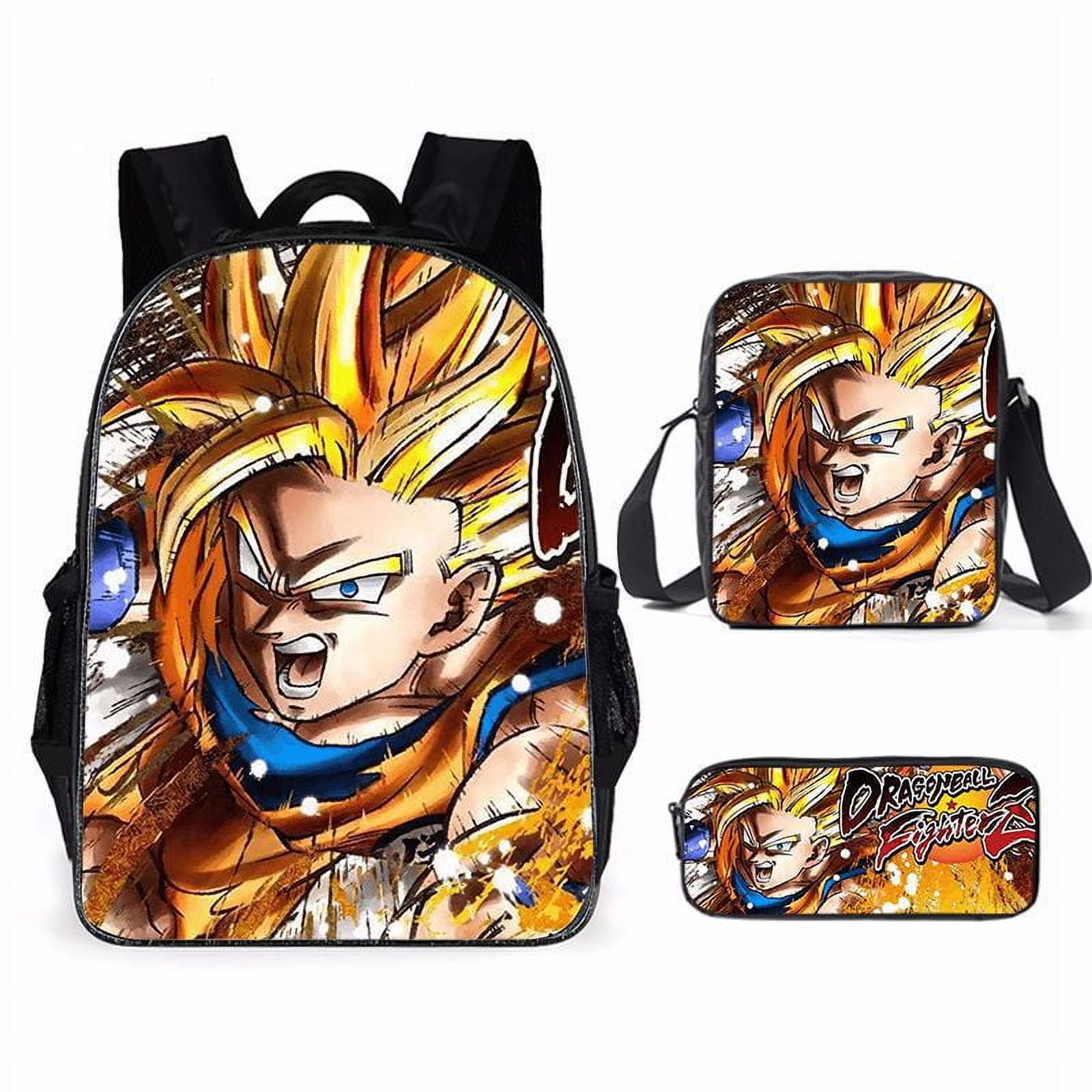 Dragon Ball Backpack| Gamer Black Rucksack | Green Creeper Zombie ...