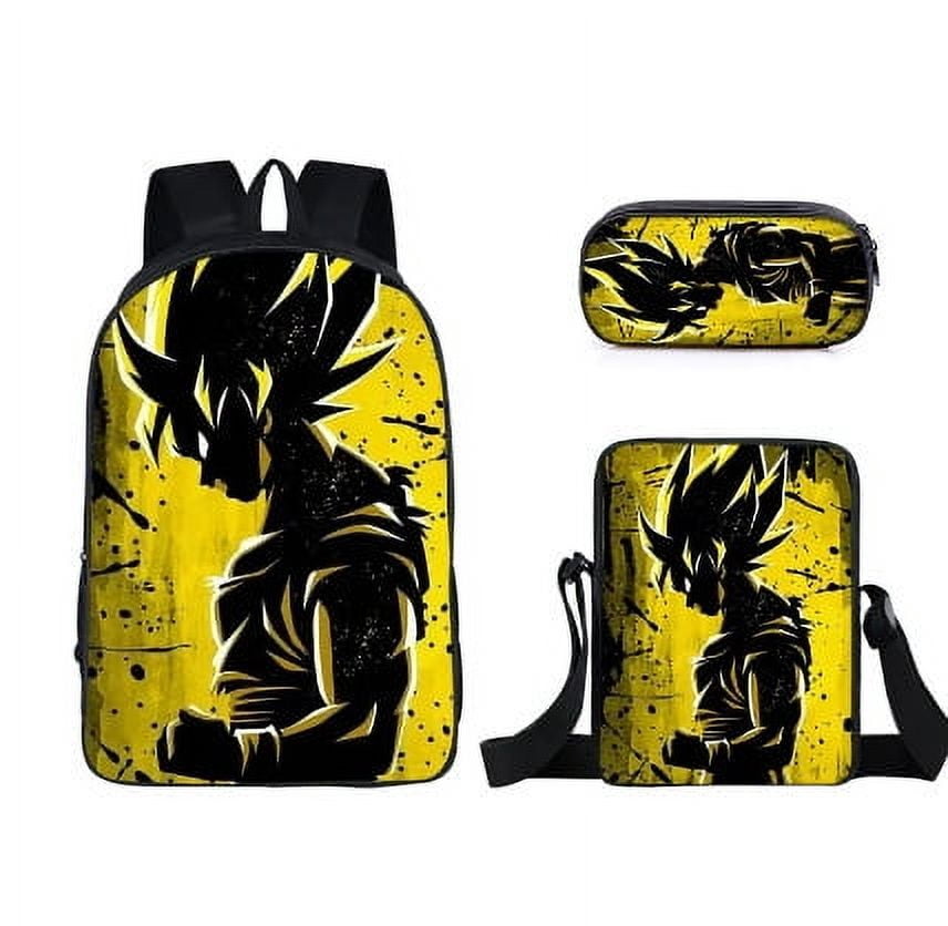 Dragon Ball Backpack| Gamer Black Rucksack | Green Creeper Zombie ...