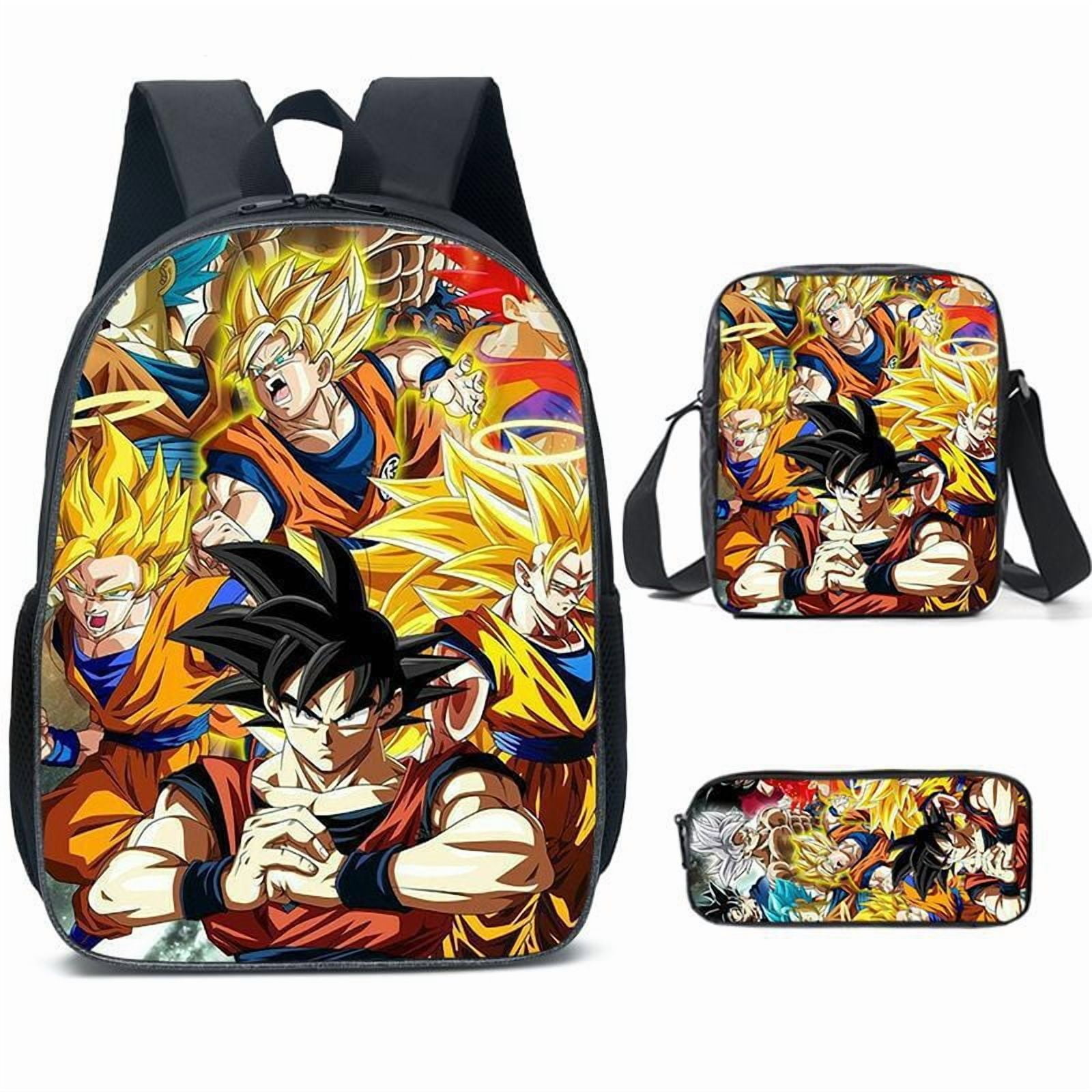 Dragon Ball Backpack| Gamer Black Rucksack | Green Creeper Zombie ...