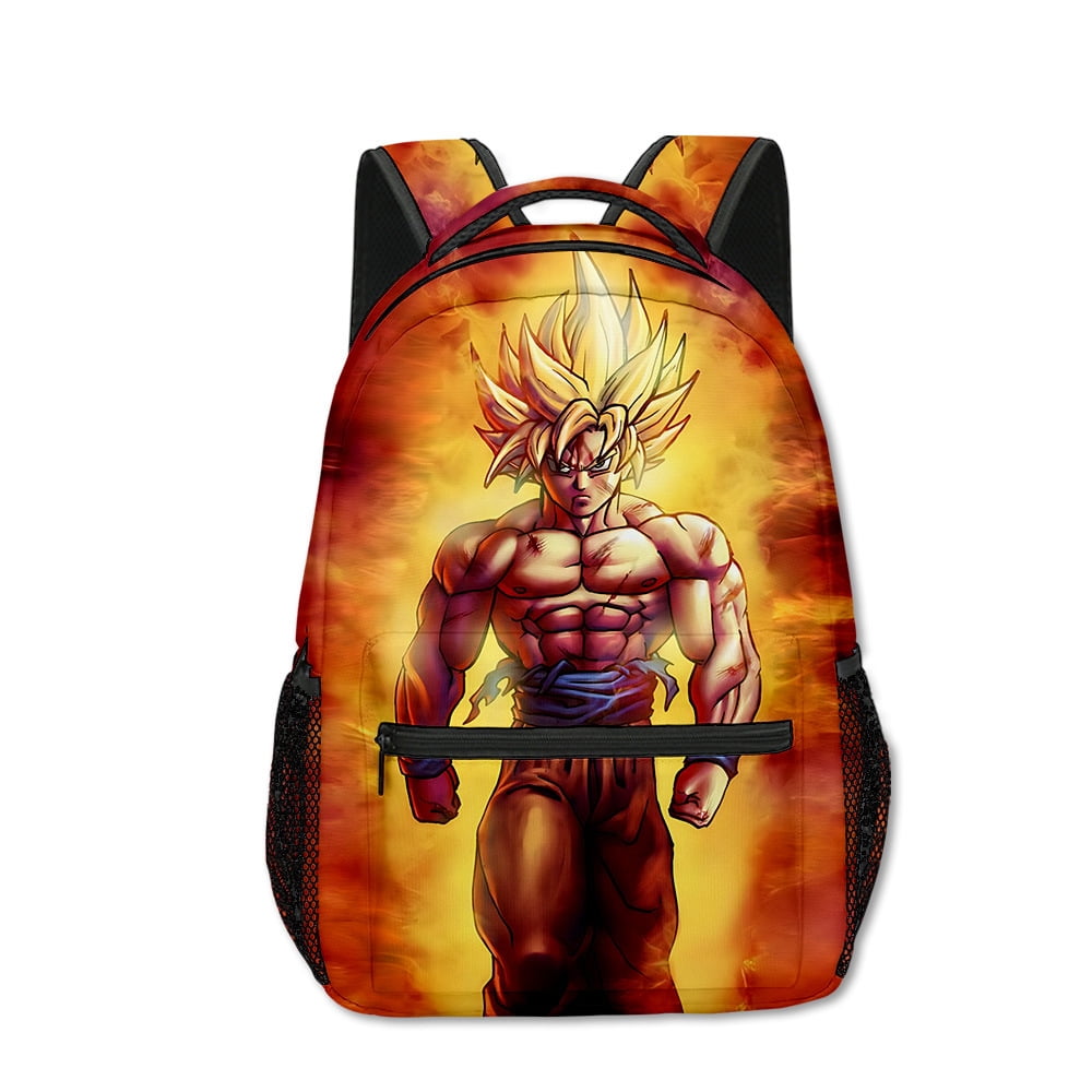 Dragon Ball Backpack| Gamer Black Rucksack | Green Creeper Zombie ...