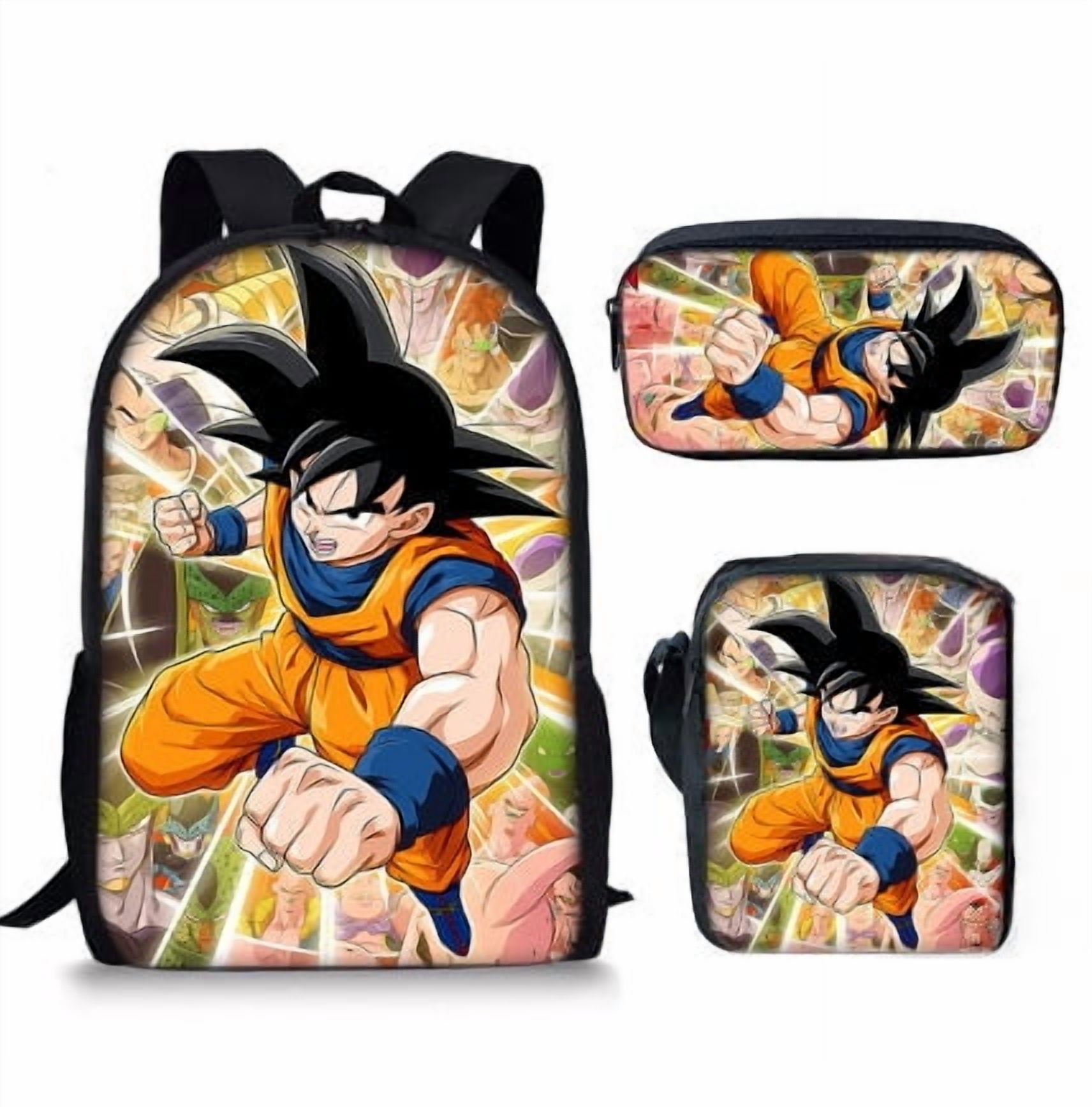 Dragon Ball Backpack| Gamer Black Rucksack | Green Creeper Zombie ...