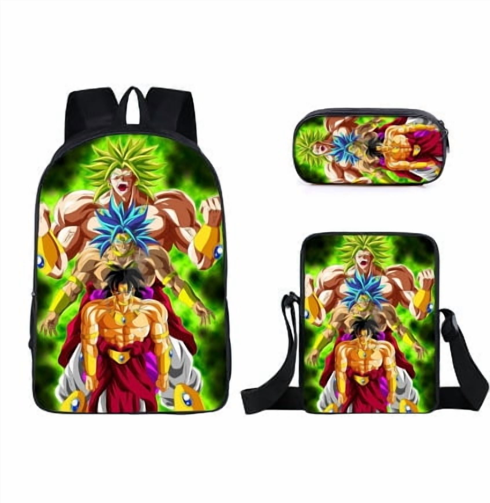 Dragon Ball Backpack| Gamer Black Rucksack | Green Creeper Zombie ...