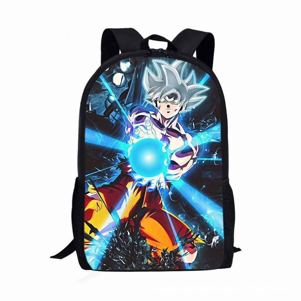 Dragon Ball Backpack| Gamer Black Rucksack | Green Creeper Zombie ...