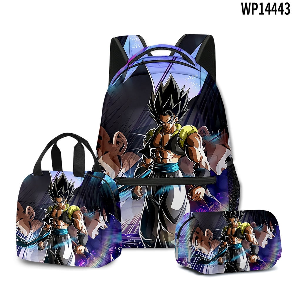Dragon Ball Backpack| Gamer Black Rucksack | Green Creeper Zombie ...