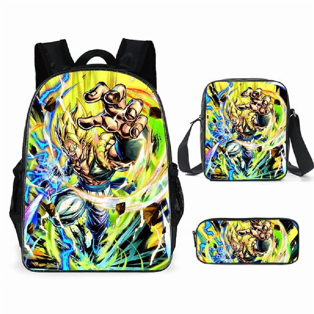 Dragon Ball Backpack| Gamer Black Rucksack | Green Creeper Zombie ...