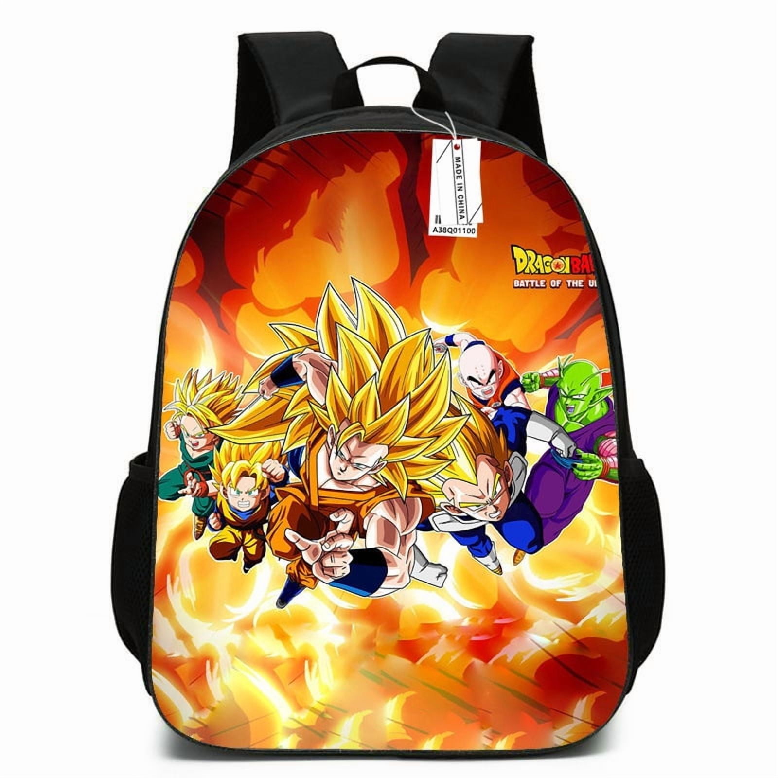 Dragon Ball Backpack| Gamer Black Rucksack | Green Creeper Zombie ...