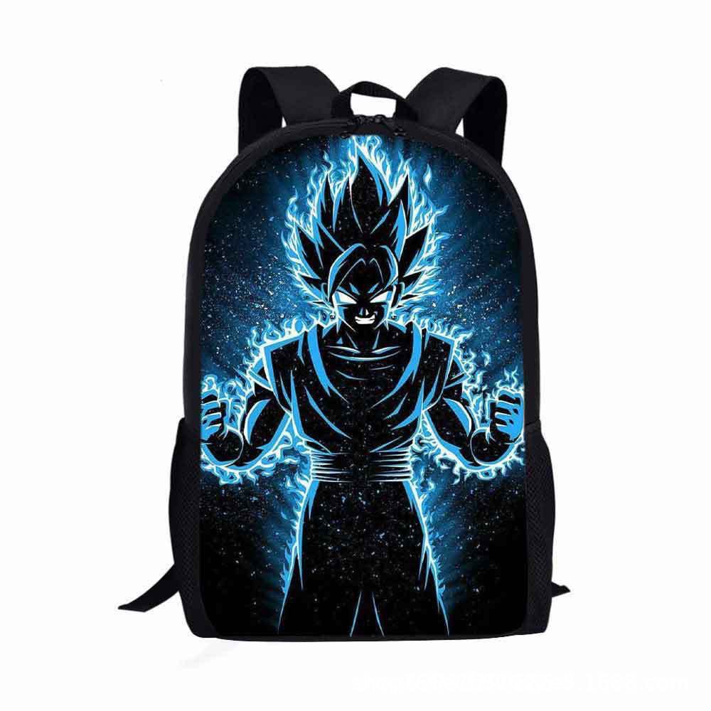 Dragon Ball Backpack| Gamer Black Rucksack | Green Creeper Zombie ...