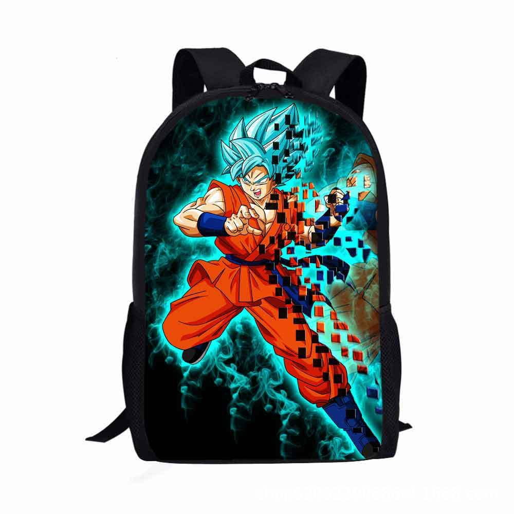 Dragon Ball Backpack| Gamer Black Rucksack | Green Creeper Zombie ...