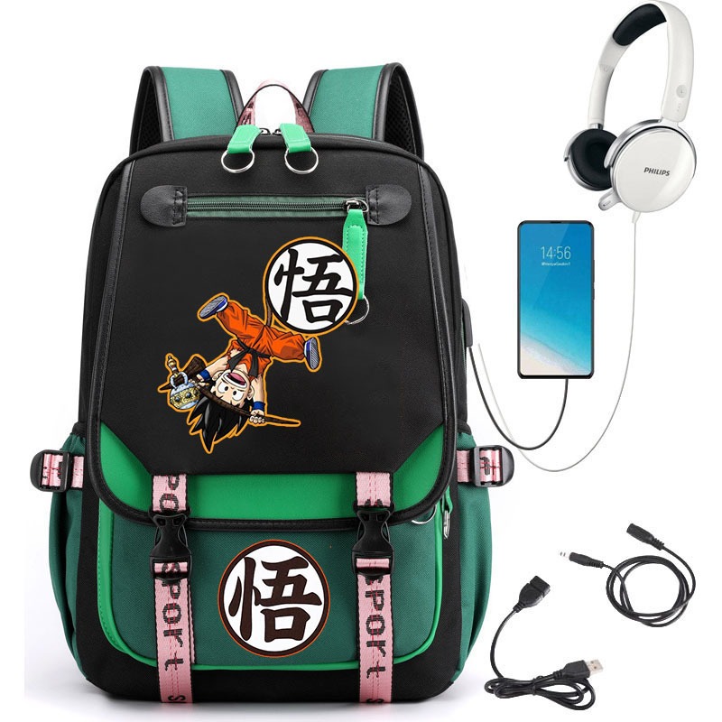 Dragon Ball Backpack Men Women Cartoon Back Anime Wukong Back To ...