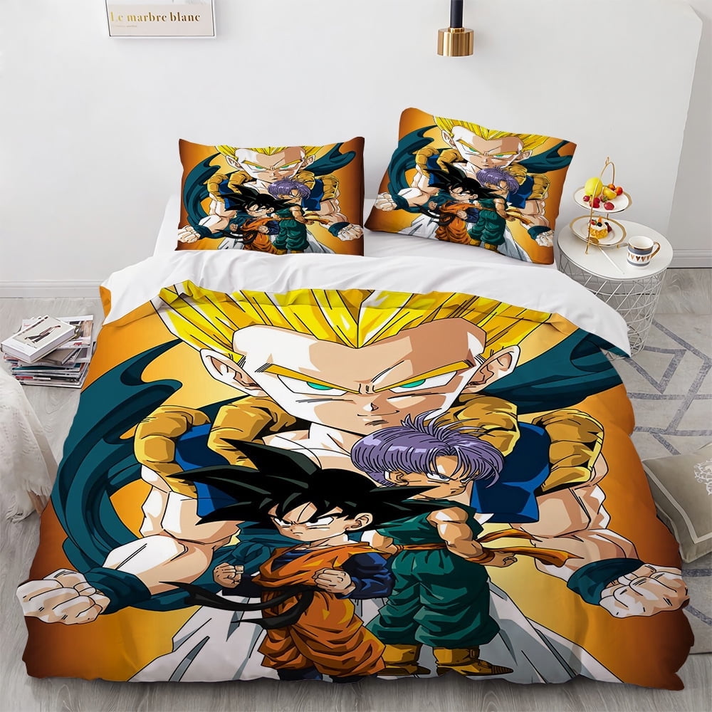 Dragon Ball Bedding 3 Set Vibrant Full-Color Anime Design with Dragon ...