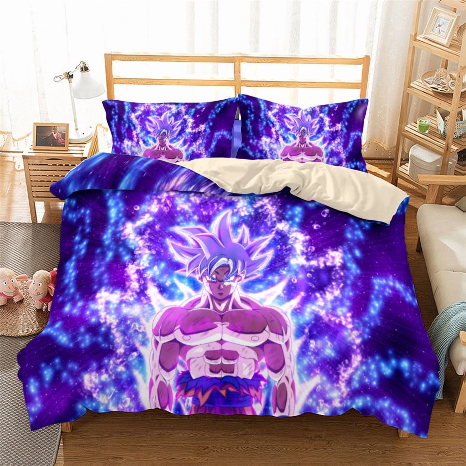 Dragon Ball Bedding 3 Set Vibrant Full-Color Anime Design with Dragon ...
