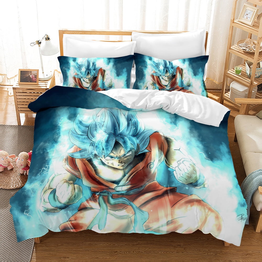 Dragon Ball Bedding 3 Set Vibrant Full-Color Anime Design with Dragon ...
