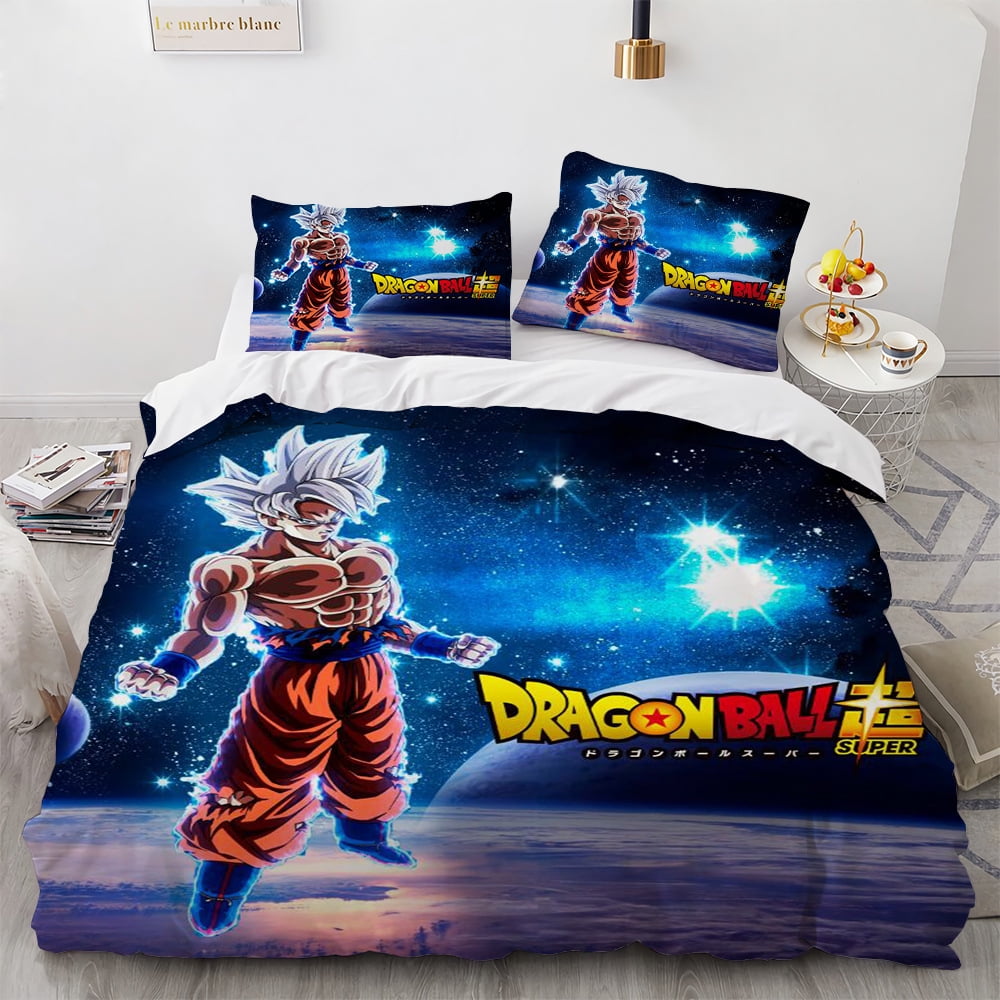 Dragon Ball Bedding 3 Set Vibrant Full-Color Anime Design with Dragon ...
