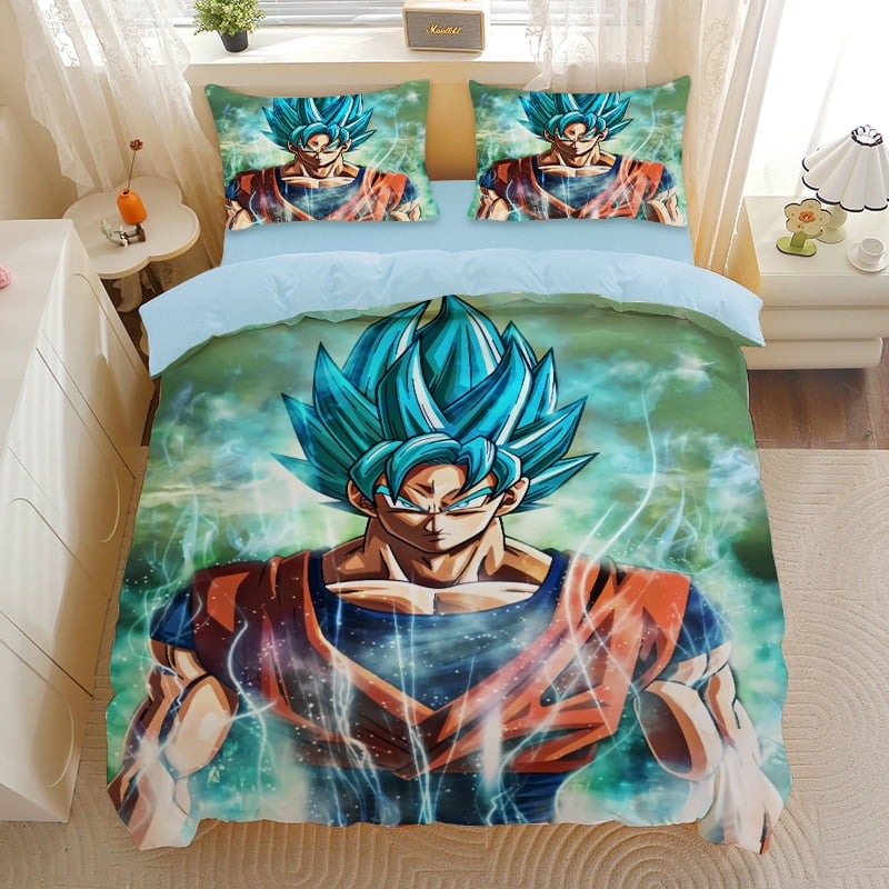 Dragon Ball Bedding 3 Set Vibrant Full-Color Anime Design with Dragon ...