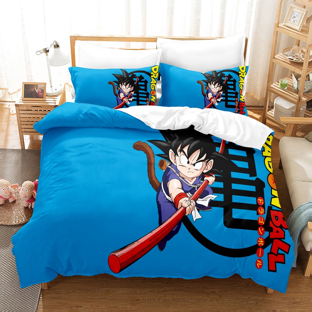 Dragon Ball Bedding 3 Set Vibrant Full-Color Anime Design with Dragon ...
