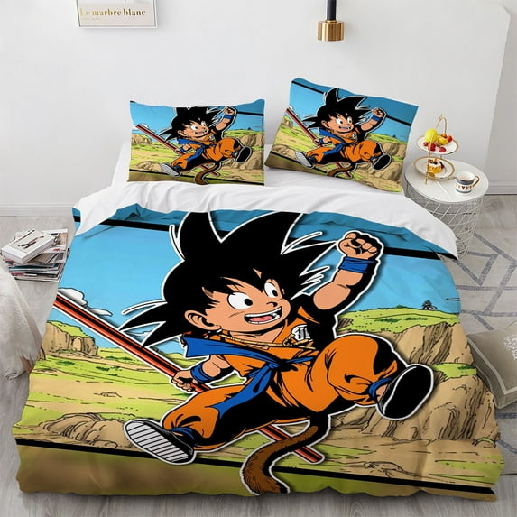 Dragon Ball Bedding 3 Set Vibrant Full-Color Anime Design with Dragon ...