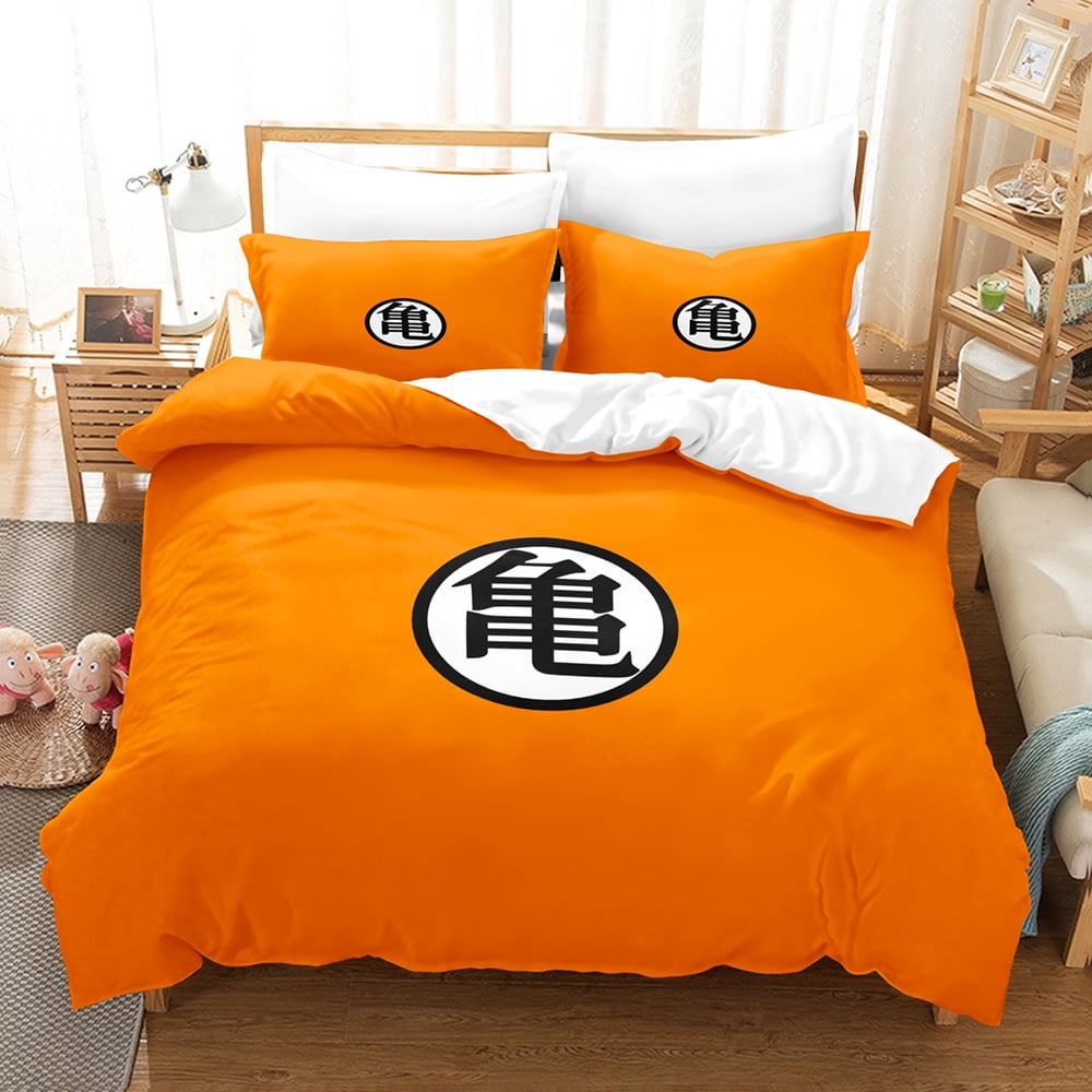 Dragon Ball Bedding 3 Set Vibrant Full-Color Anime Design with Dragon ...