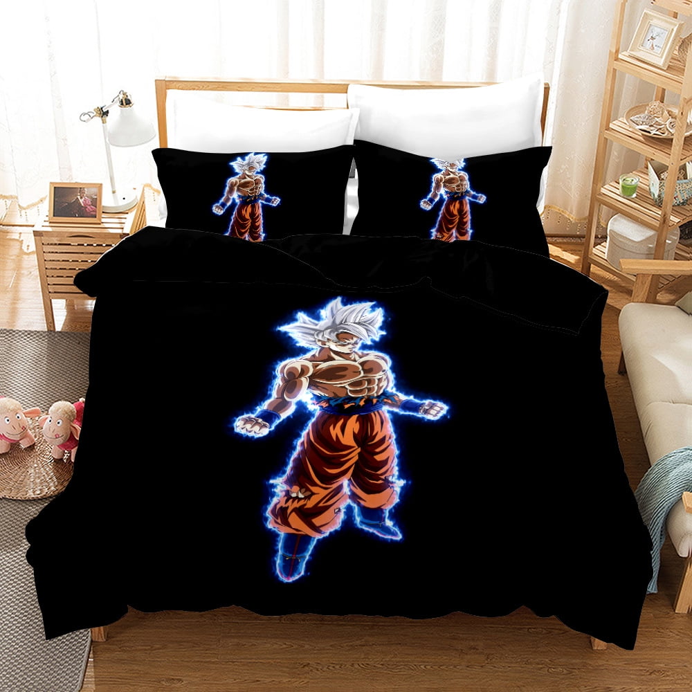 Dragon Ball Bedding 3 Set Vibrant Full-Color Anime Design with Dragon ...