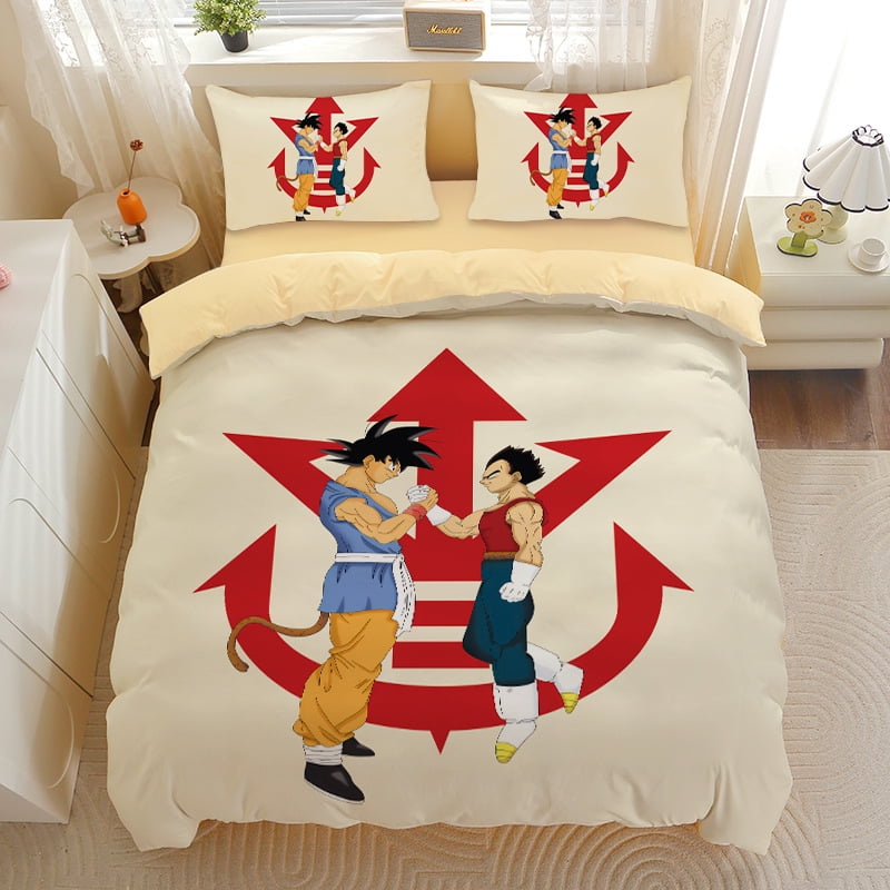 Dragon Ball Bedding 3 Set Vibrant Full-Color Anime Design with Dragon ...