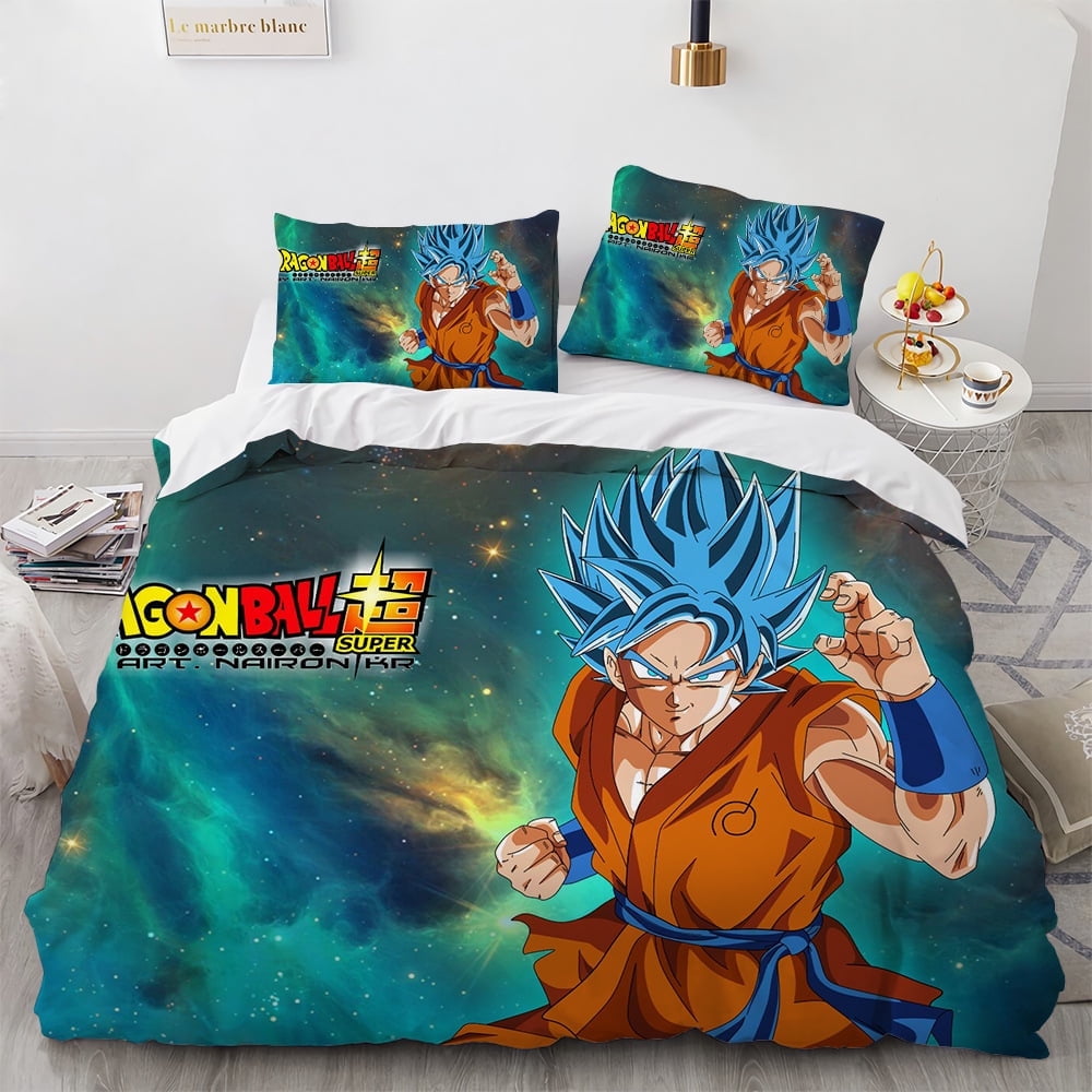 Dragon Ball Bedding 3 Set Vibrant Full-Color Anime Design with Dragon ...