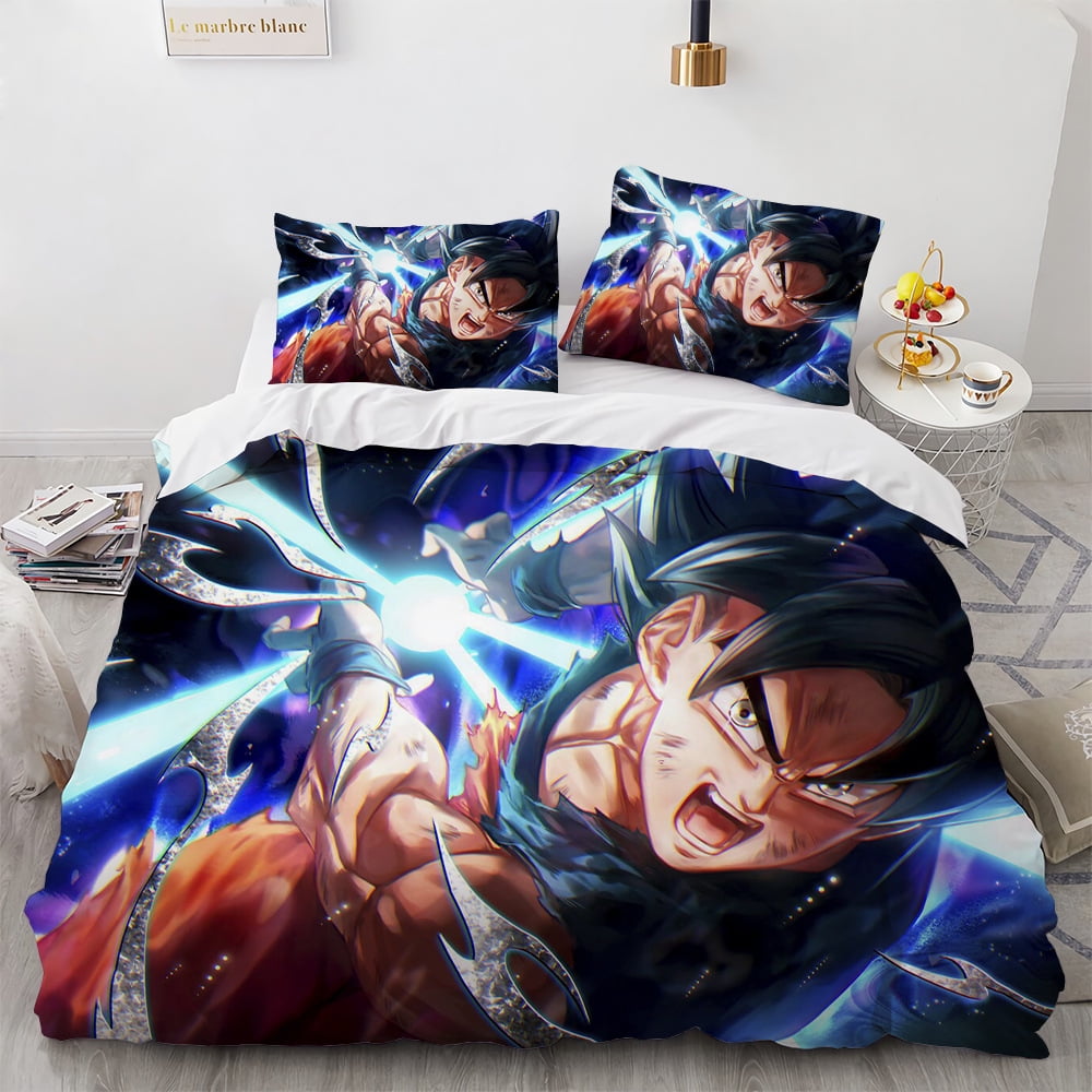 Dragon Ball Bedding 3 Set Vibrant Full-Color Anime Design with Dragon ...