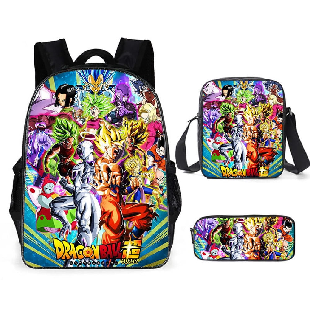 Dragon Ball Cartoon Peripheral Backpack Three-piece Set, Dragon Ball ...