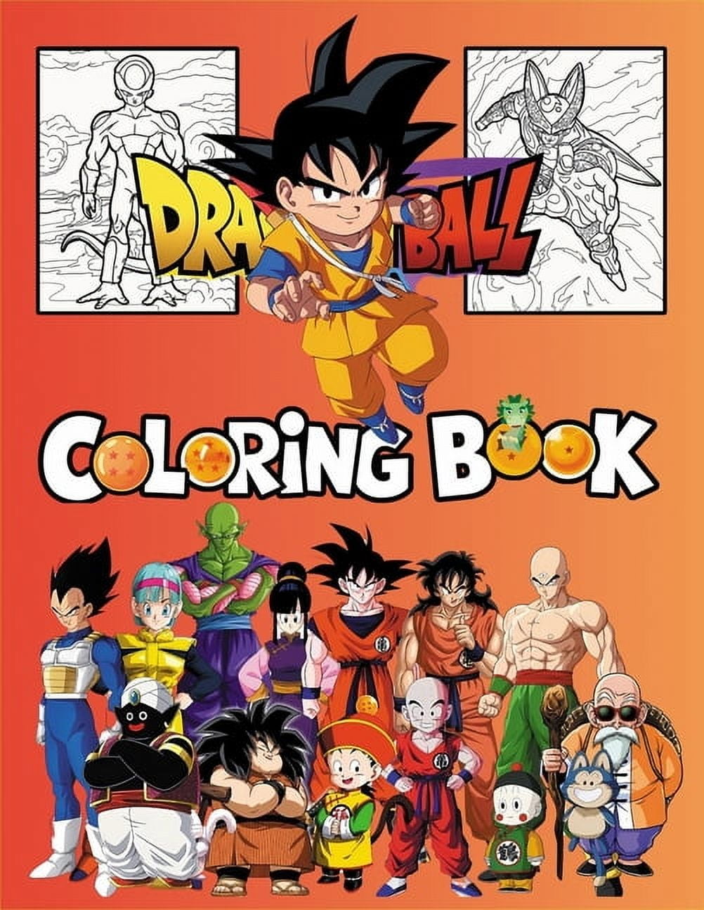 Dragon Ball Coloring Book: Halloween Fun with Epic Battles and ...