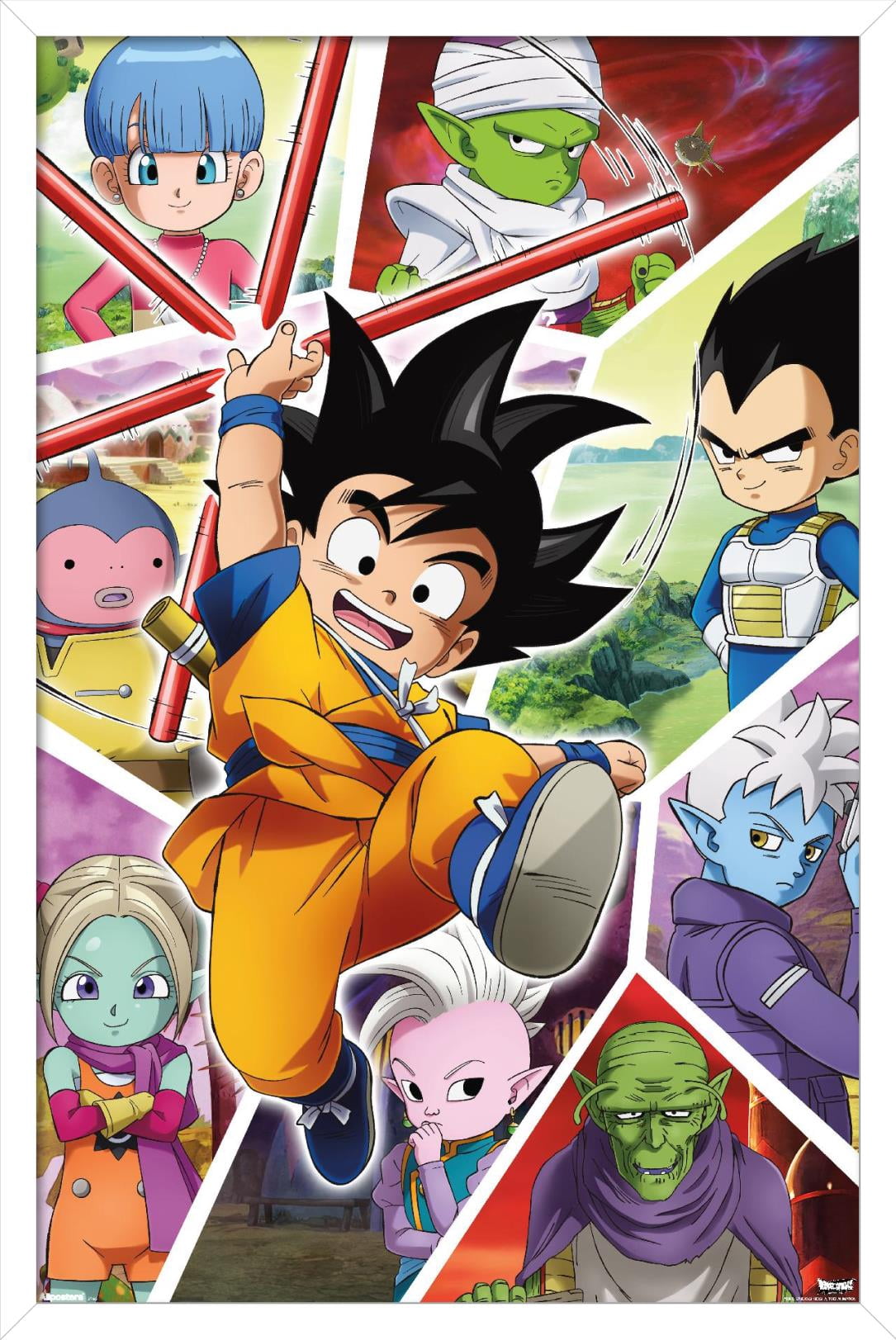 Dragon Ball: Daima (2024) - Hero Squad Action Wall Poster, 14.725" x 22 ...