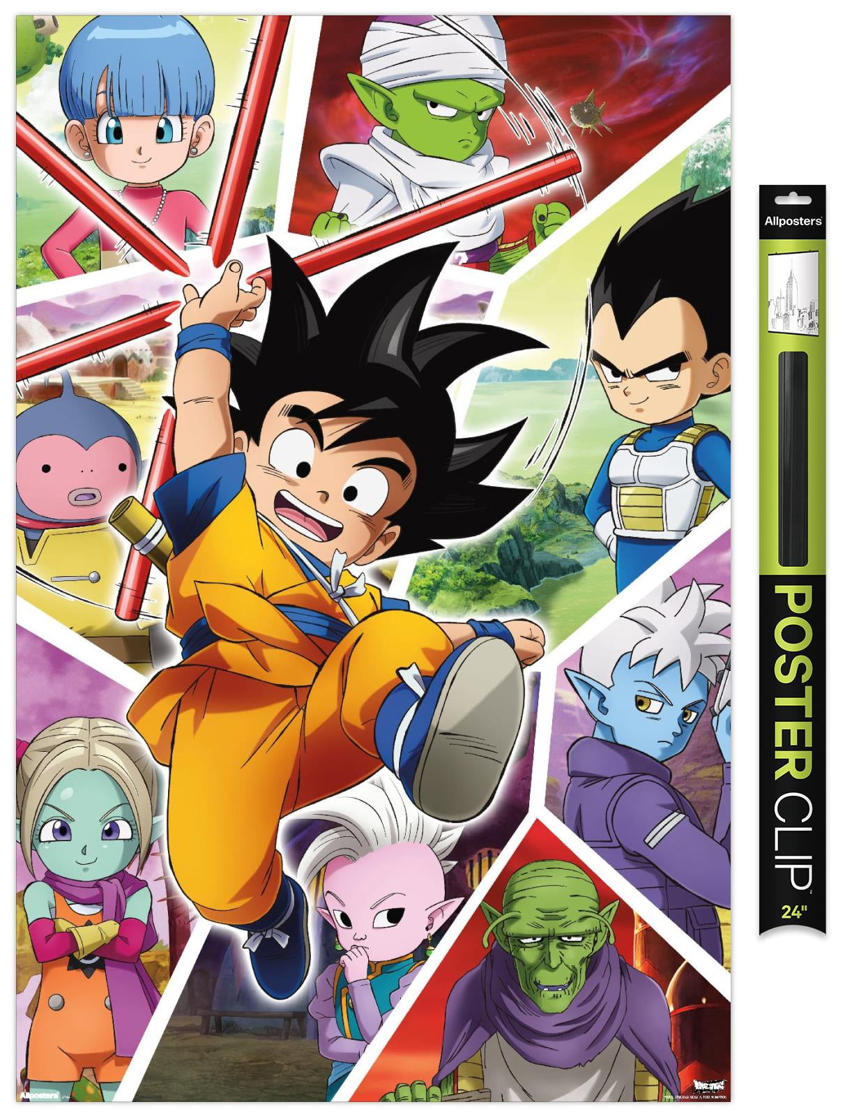 Dragon Ball: Daima (2024) - Hero Squad Action Wall Poster, 22.375" x 34 ...