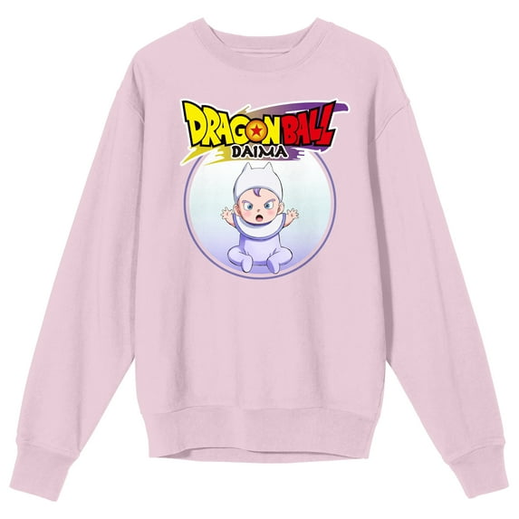 Dragon Ball Daima Baby Trunks Adult Cradle Pink Crew Neck Long Sleeve ...