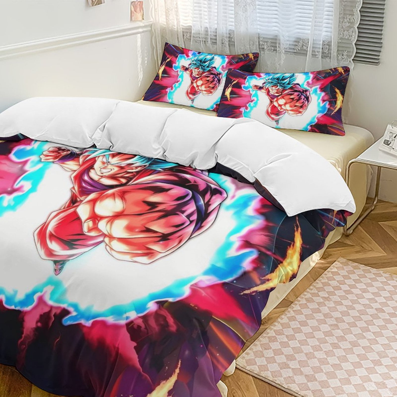 Dragon Ball Duvet Cover 3 Piece Bedding Set, Anime Movie Soft Comforter ...