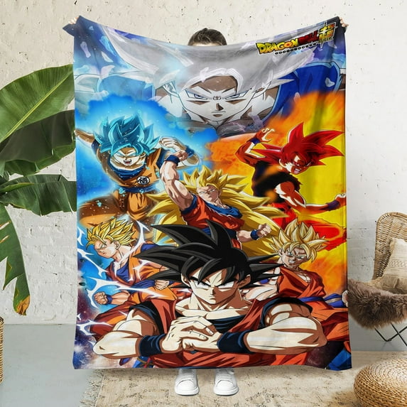 Dragon Ball Flannel Blanket Sofa Cartoon Bed Blanket Lightweight ...