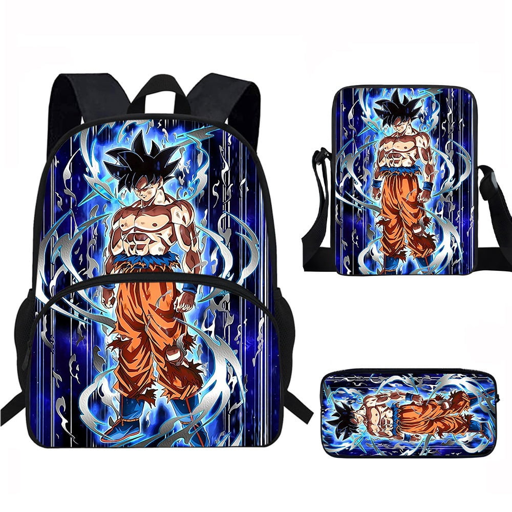 Dragon Ball Goku Backpack Anime Backpack Set 3D Print Casual Student ...