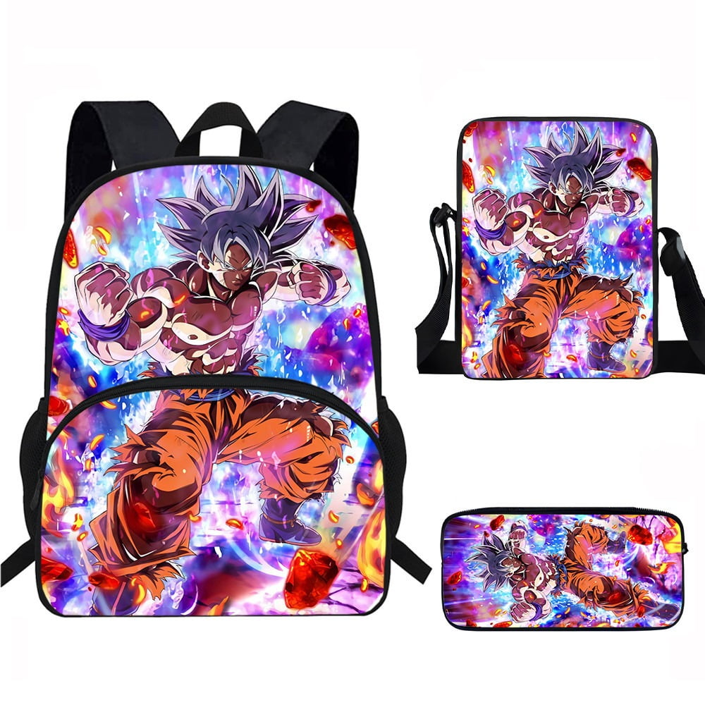 Dragon Ball Goku Backpack Anime Backpack Set 3D Print Casual Student ...