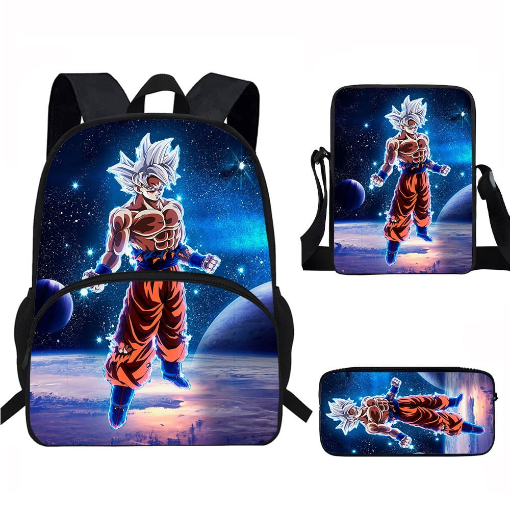 Dragon Ball Goku Backpack Anime Backpack Set 3D Print Casual Student ...