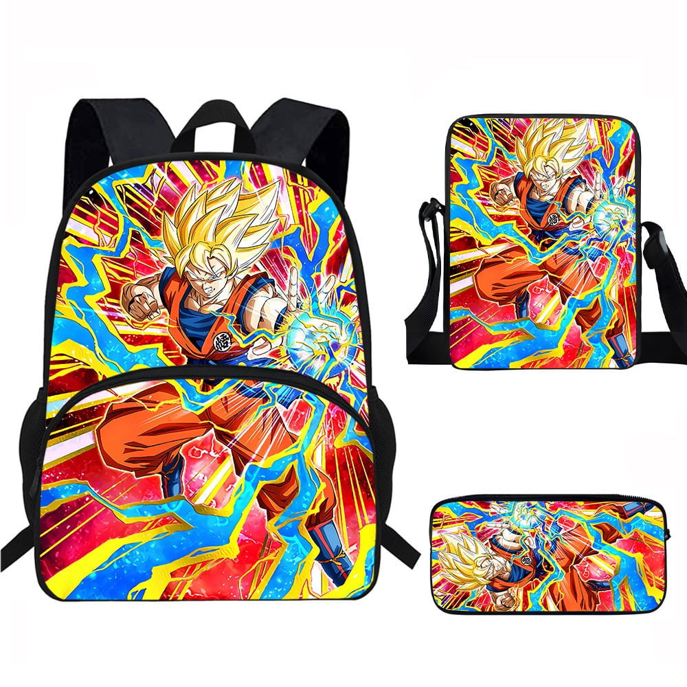 Dragon Ball Goku Backpack Anime Backpack Set 3D Print Casual Student ...